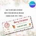 Editable Christmas Coupon Template Printable Gift Certificate for ...