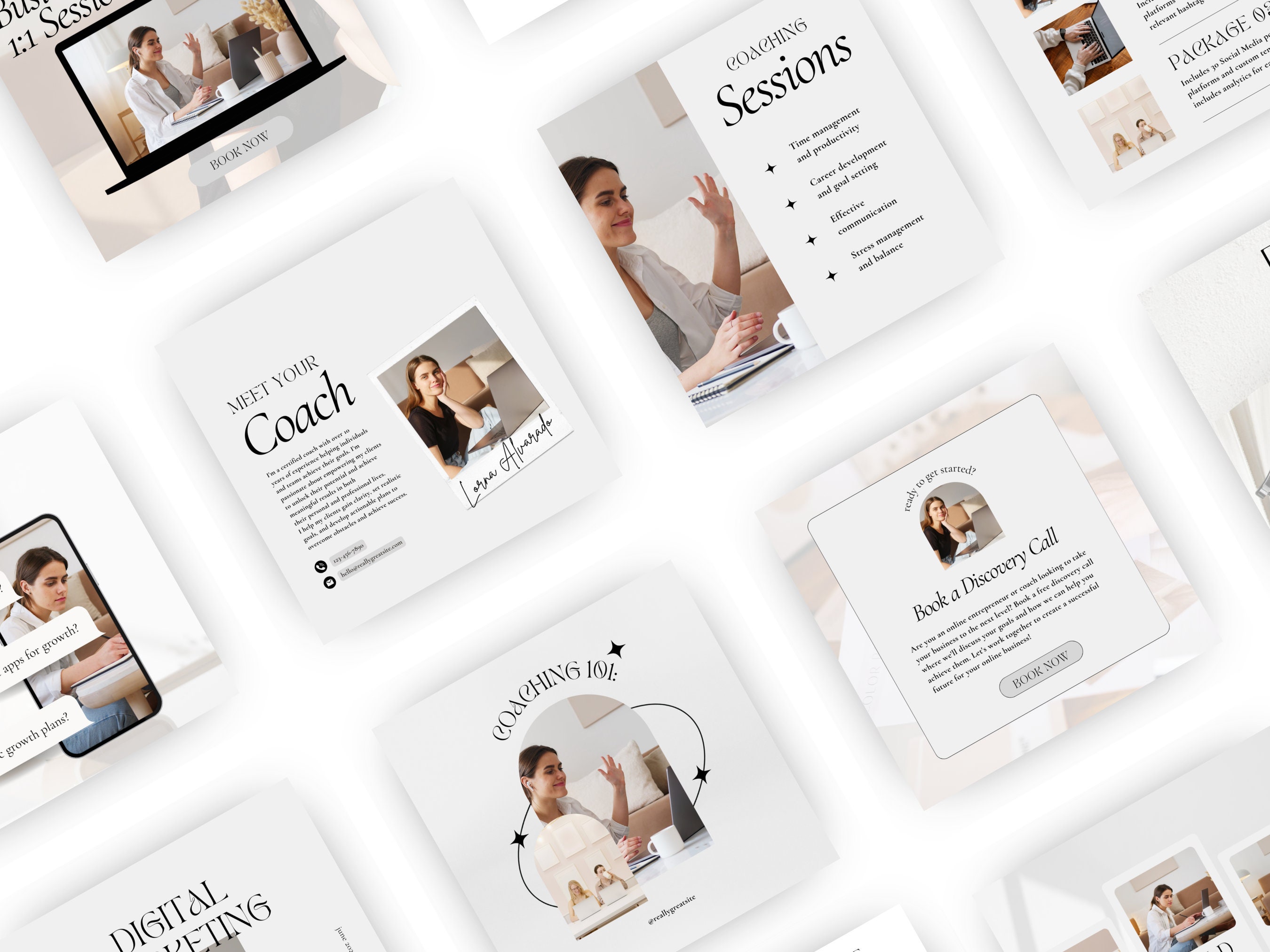 Coaching Instagram Post Templates Coaching Business Social Media ...