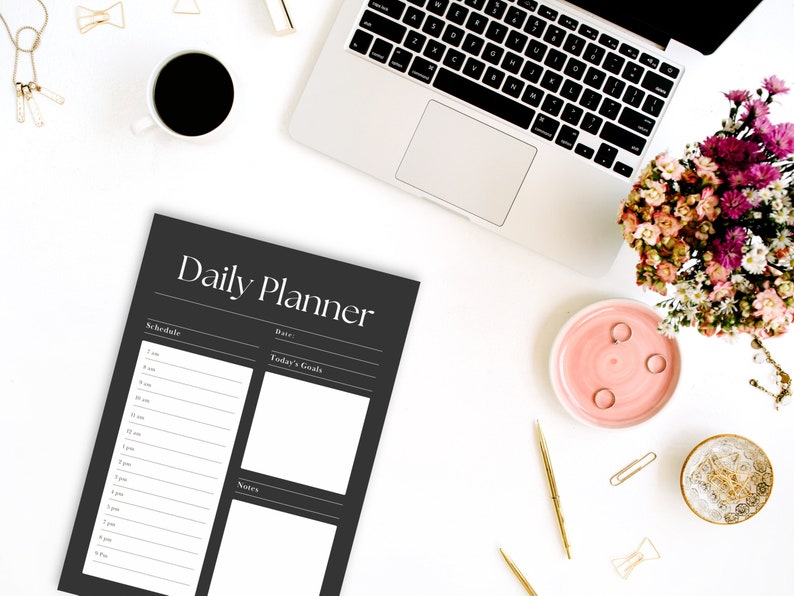 Planner Undated Canva Template to Do List Editable Exercise Planner ...