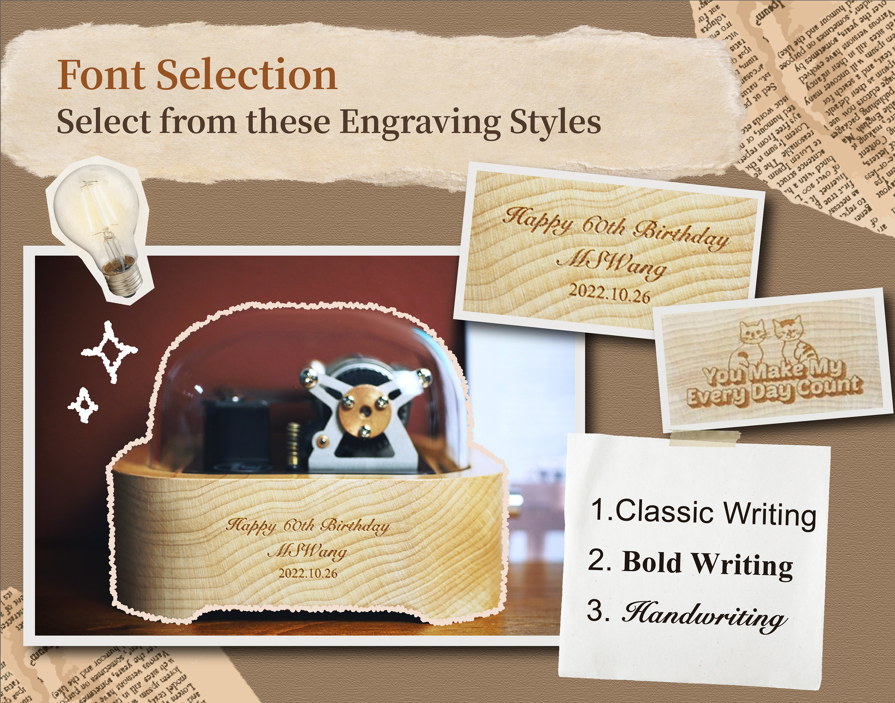 App-controlled Mechanical Music Box / Custom Melody Programmable ...