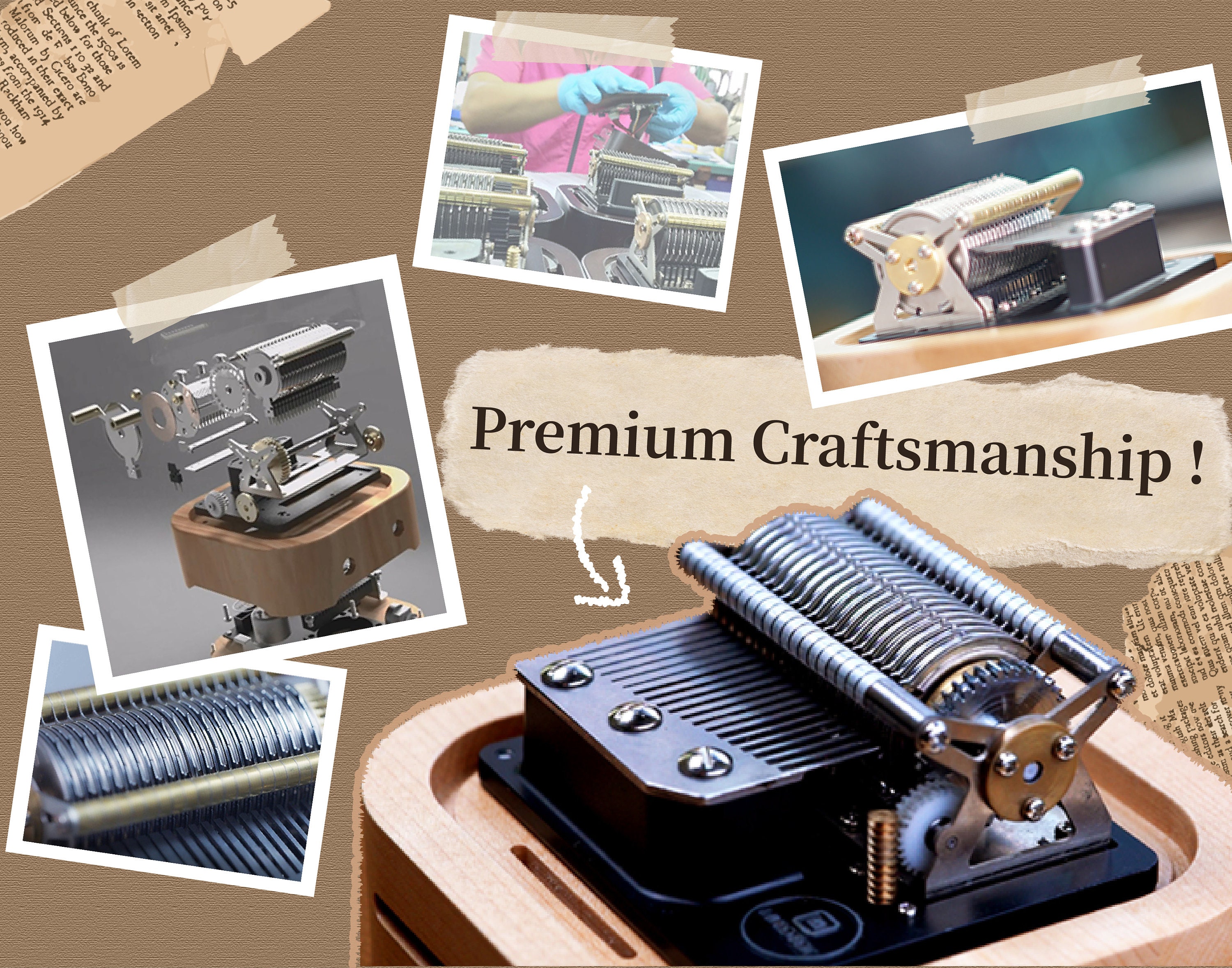 App-controlled Mechanical Music Box / Custom Melody Programmable ...