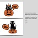 Printable Halloween Cards, Halloween Card Set (4 Cards), Happy ...
