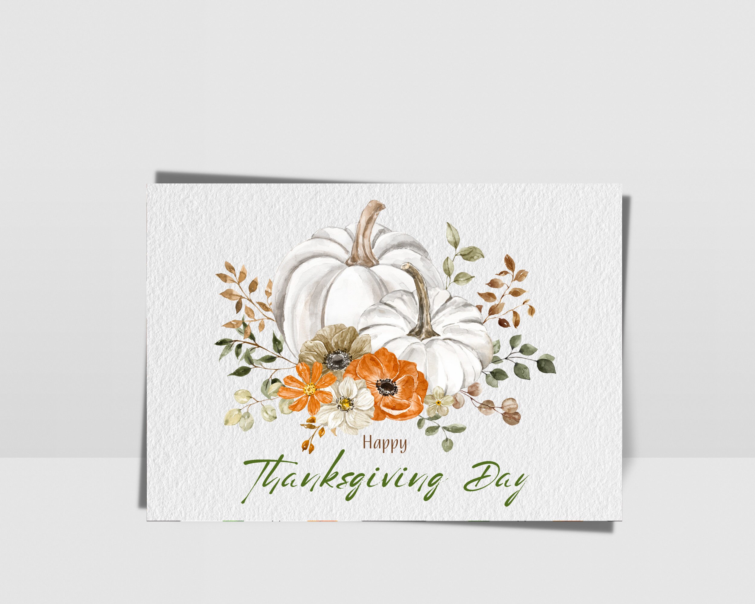 Printable Thanksgiving Card, Happy Thanksgiving Card, Fall Greeting ...