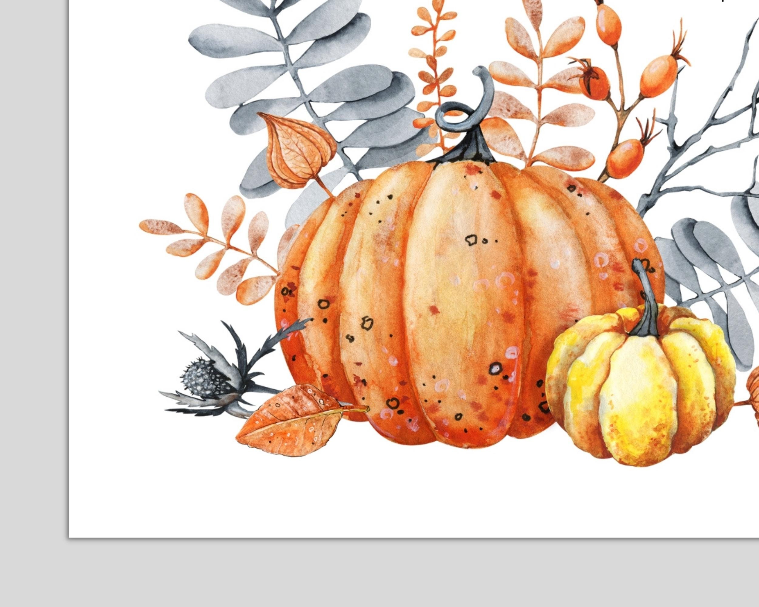 Thanksgiving Card Printable , Happy Thanksgiving Card, Fall Greeting ...