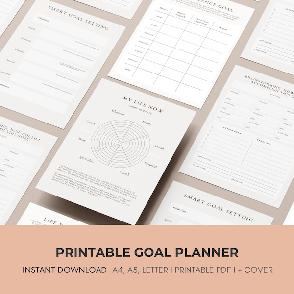 Goal Planner - Etsy