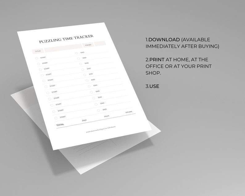 Puzzle Lover Gift Idea Printable Jigsaw Puzzle Journal - Etsy