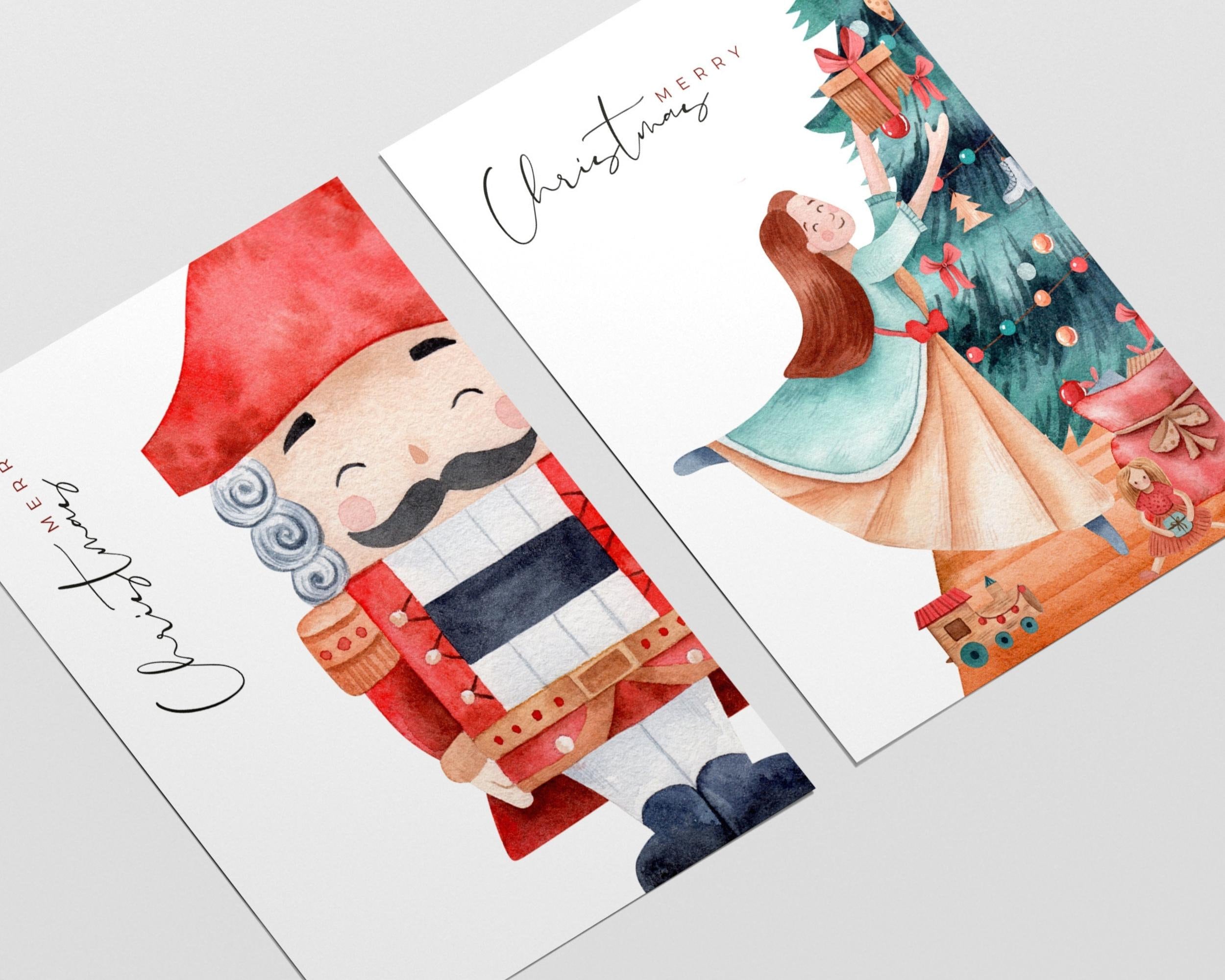 Printable Christmas Cards Nutcracker Set Nutcracker Printable - Etsy