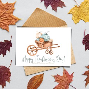 Printable Thanksgiving Card, Happy Thanksgiving Card, Fall Greeting ...