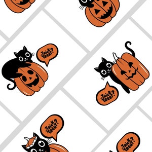Printable Halloween Cards, Halloween Card Set (4 Cards), Happy ...