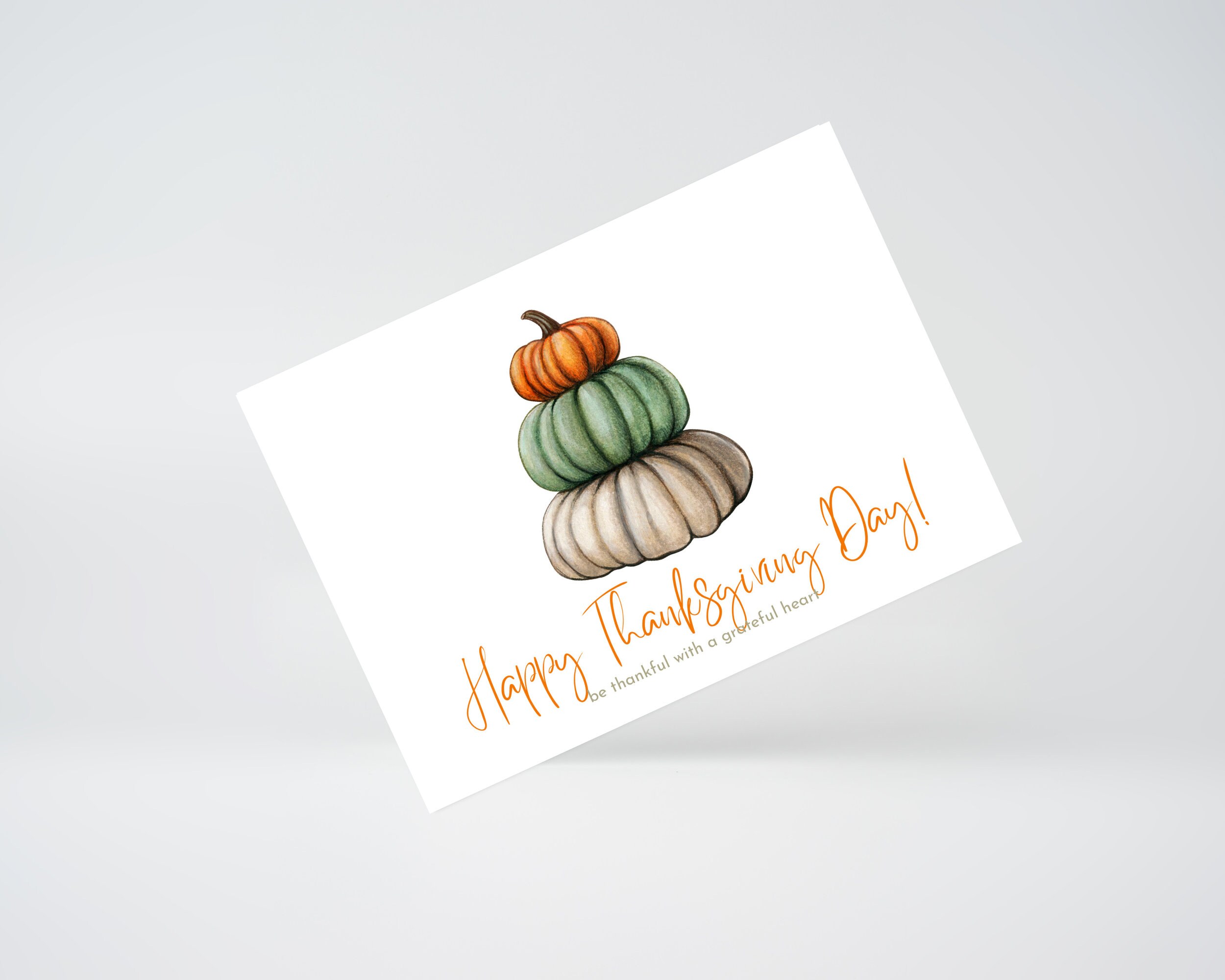 Printable Thanksgiving Card, Happy Thanksgiving Card, Fall Greeting ...