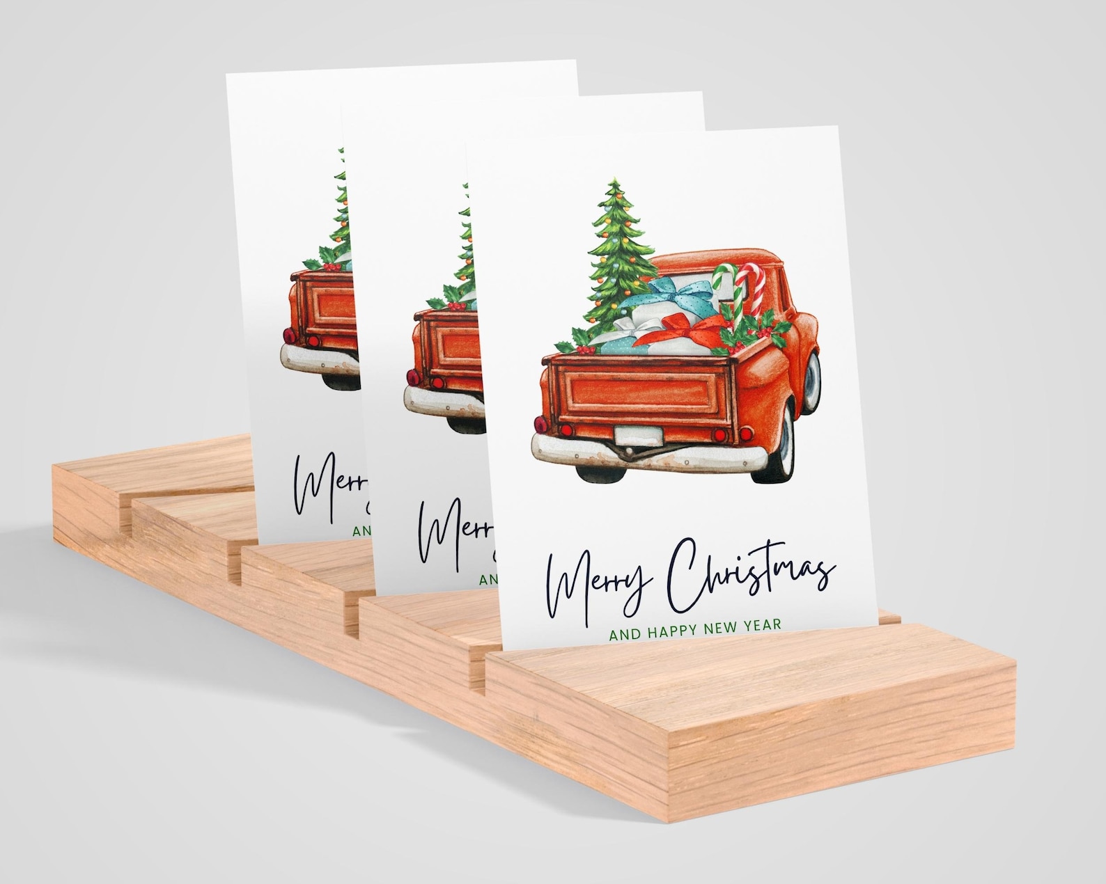 Printable Christmas Card, Xmas Card Printable, Christmas Card With Red ...