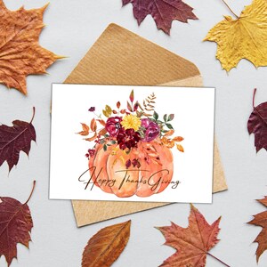 Printable Thanksgiving Card + Template, Happy Thanksgiving Card, Fall ...