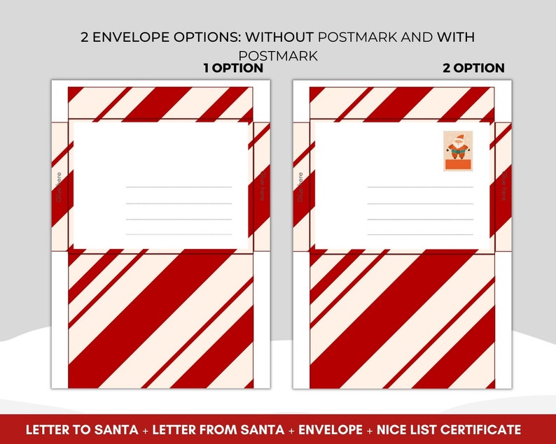 Letter to Santa Printable, Editable Santa Letter Template, Letter From ...