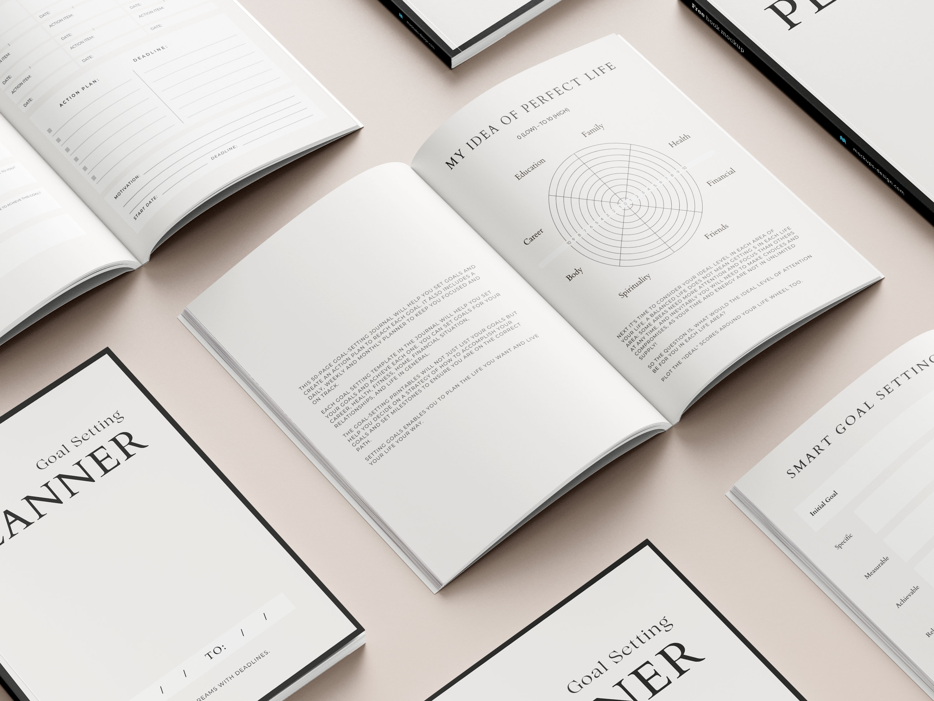 Goal Planner Printable, Goals Journal, SMART Goal Setting, New Year ...