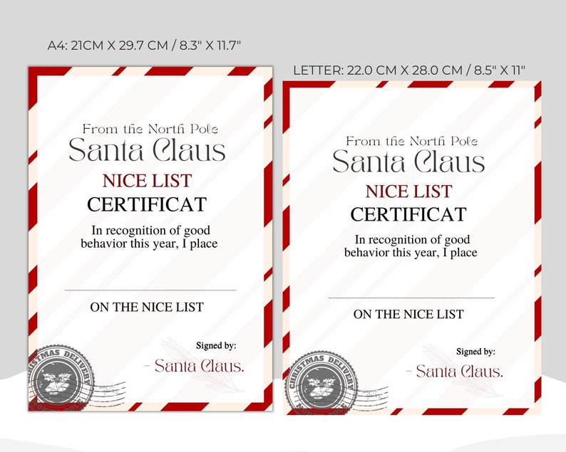 Letter to Santa Printable, Editable Santa Letter Template, Letter From ...