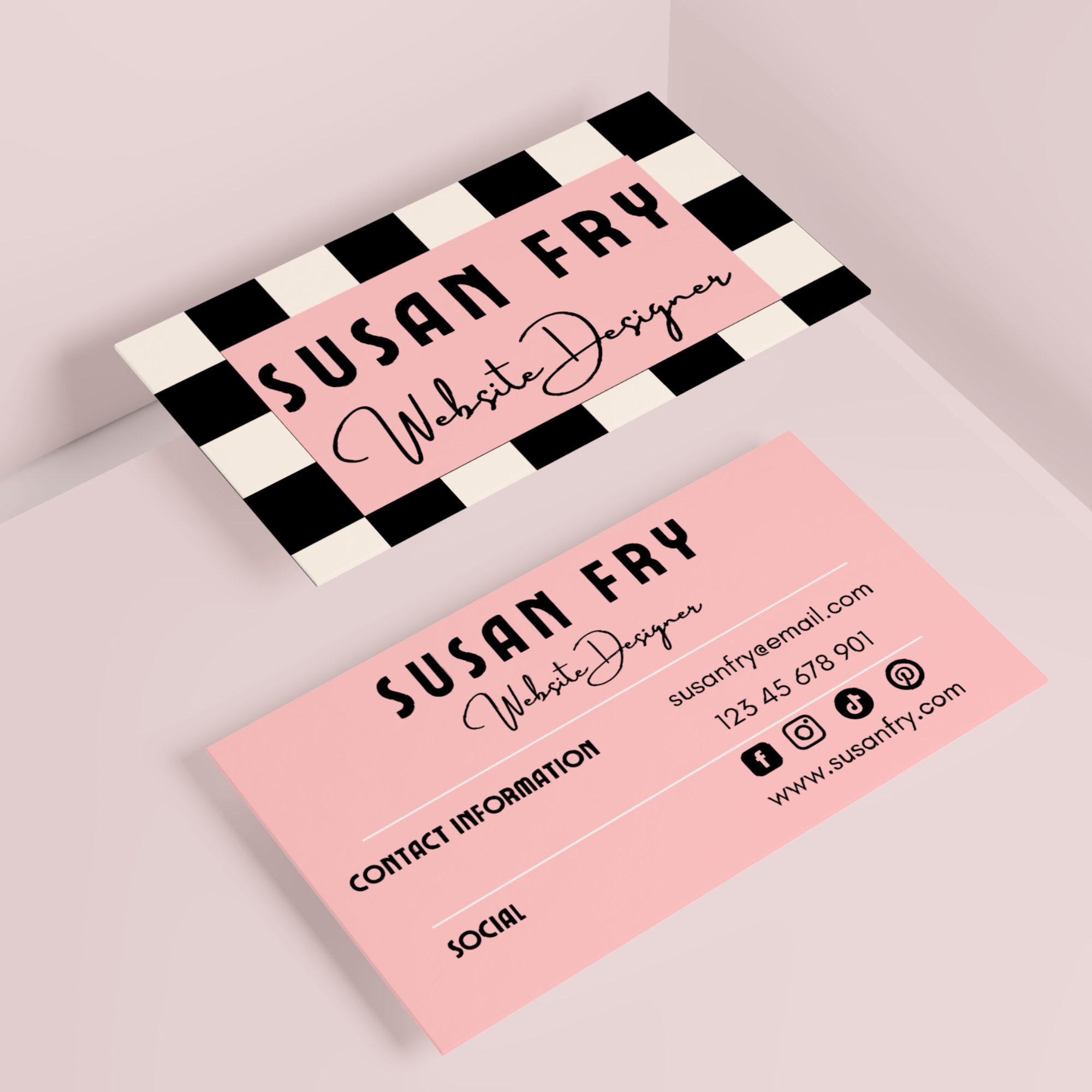 Retro Business Card Template Groovy Business Card Editable - Etsy
