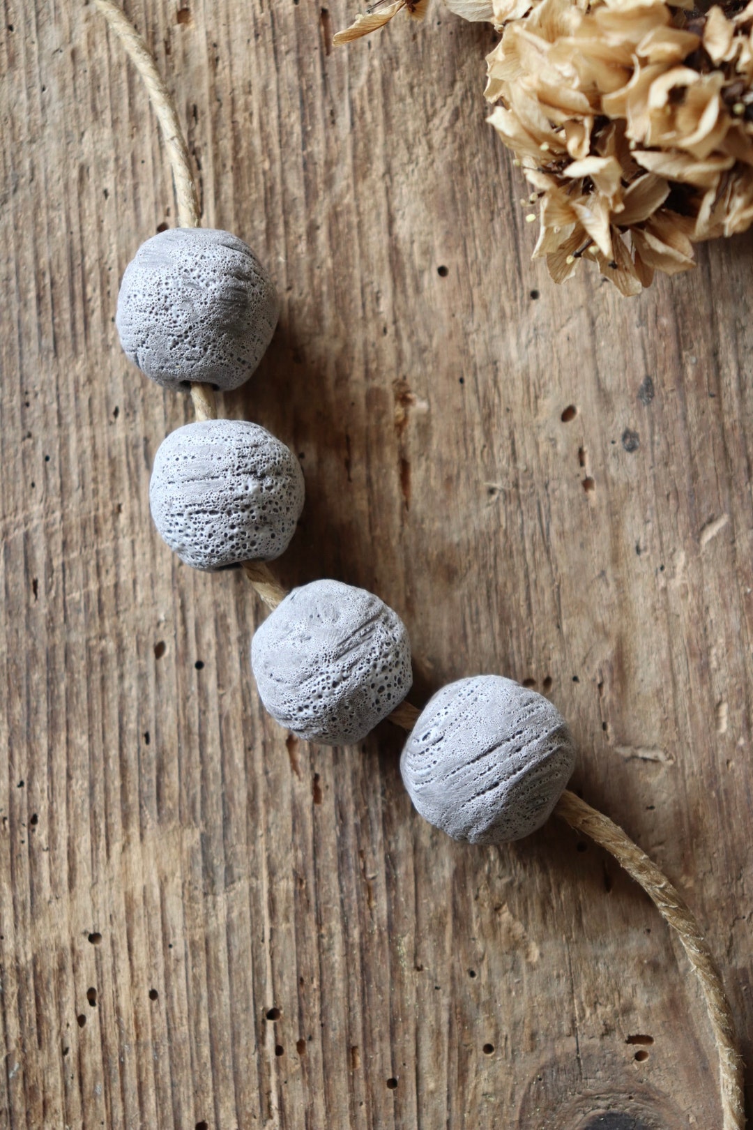 4 Handcrafted Rustic Ceramic Mat Beads - Etsy