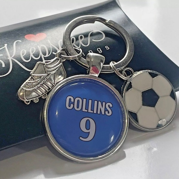 Football Birthday Keyring - Etsy