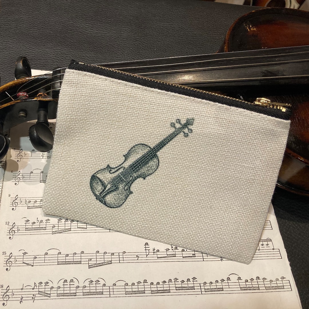 Bag for Violin Player, Gift for Violinist With Name, Wallet Violin ...
