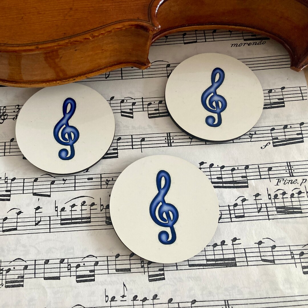 Music Magnets Treble Clef Fridge Magnet Notes Gift Piano Guitar Gift ...