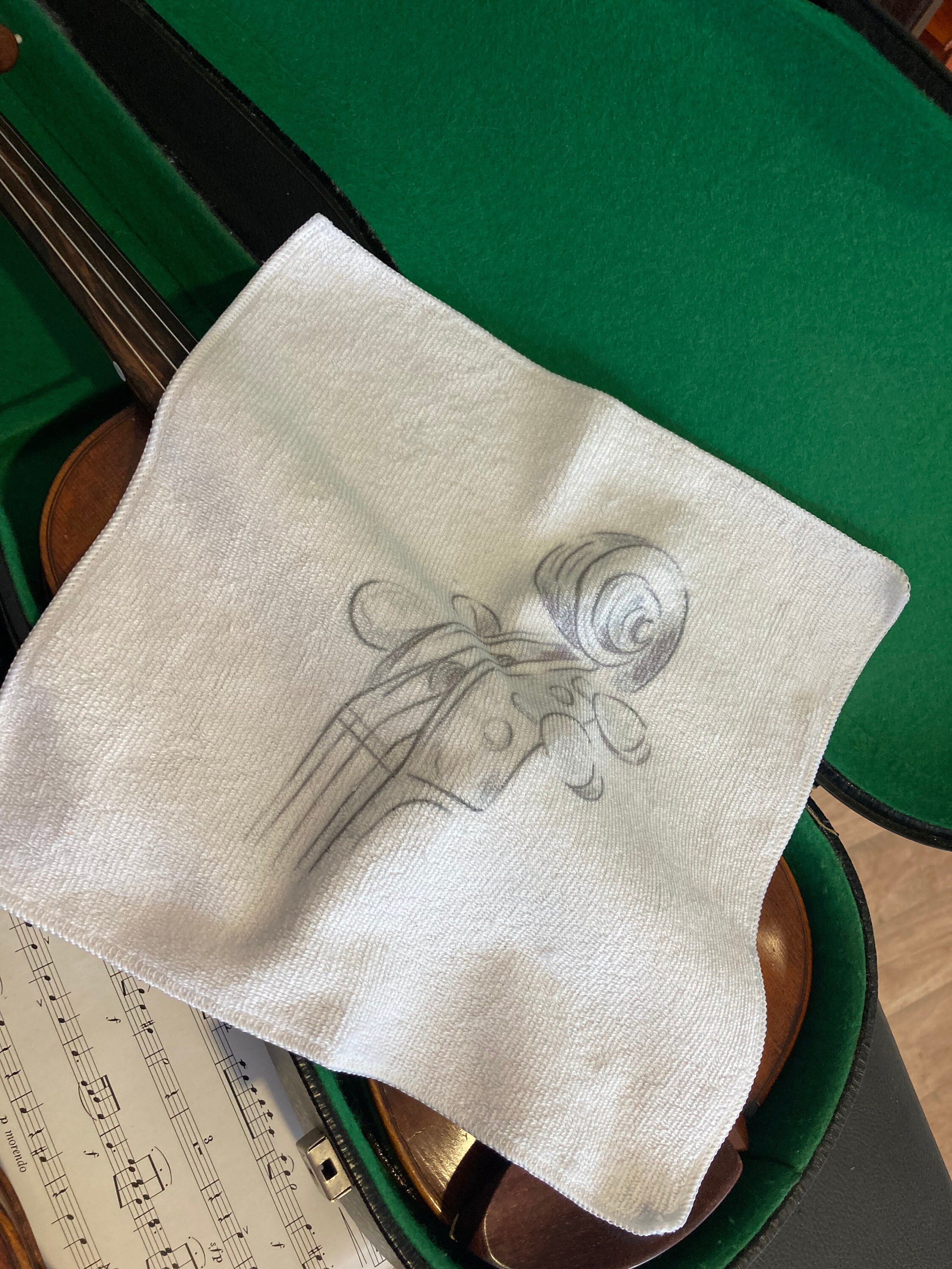 Violin Cleaning Cloth Large, Care Cloth for Violin, Violin Cloth ...