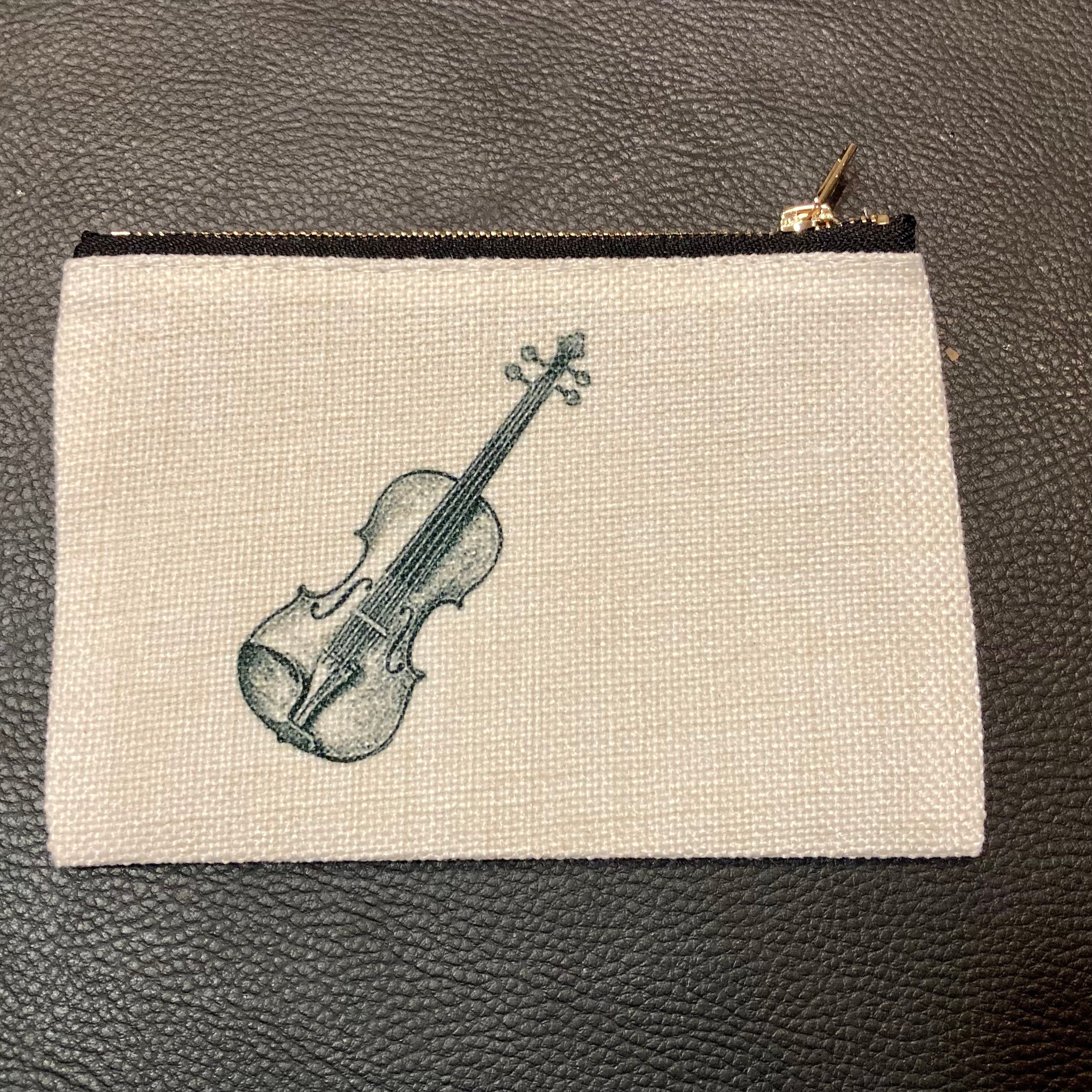 Bag for Violin Player, Gift for Violinist With Name, Wallet Violin ...