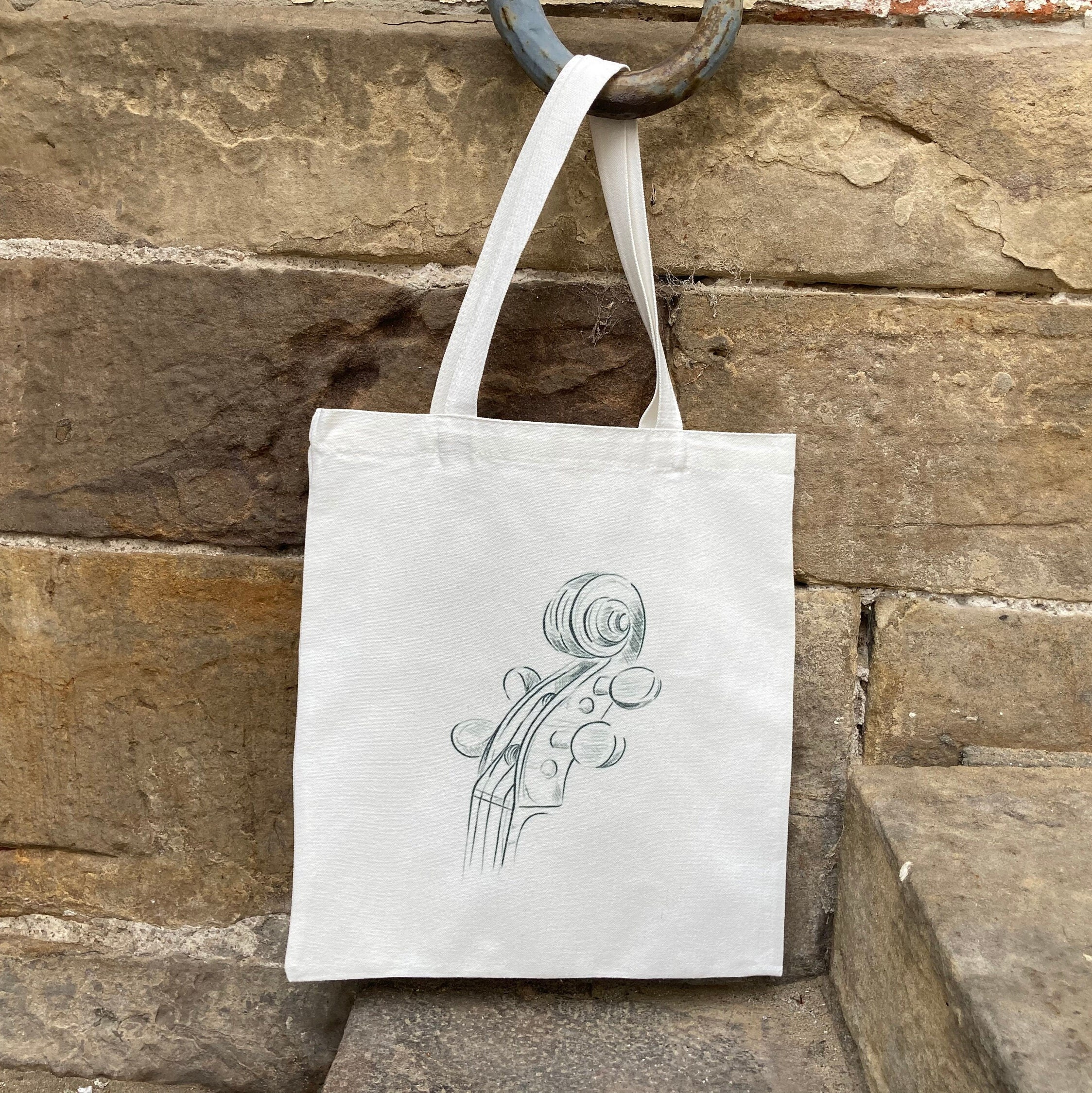 Viola Fabric Bag, Hand-printed Fabric Bag, Viola Music Bag, Violist ...