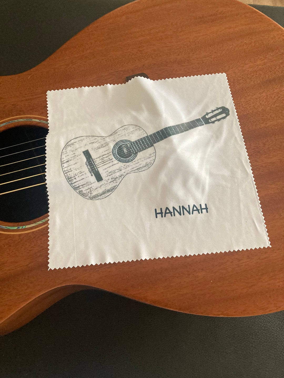 Personalized Guitar Cleaning Cloth, Guitar Teacher Gift, Guitar Care ...