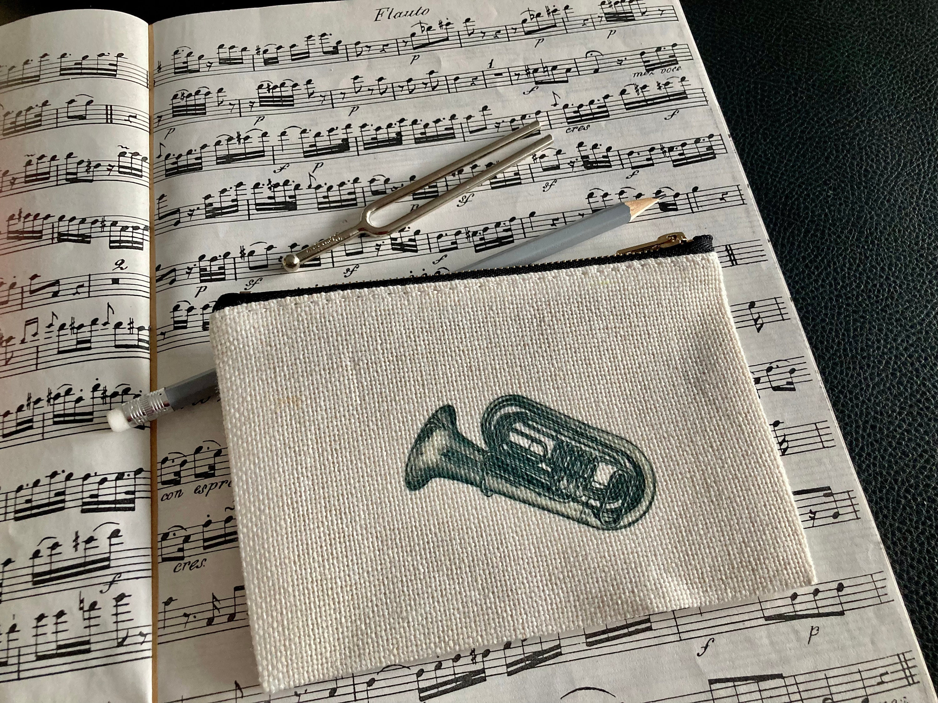 Tuba Bag for Accessories With Cleaning Cloth, Gift for Tuba Players and ...