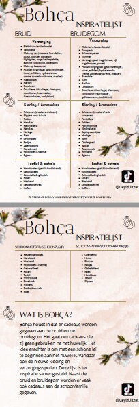 Bohca Listesi Bohca List Expulsion List Gifts Bride/groom Turkish - Etsy