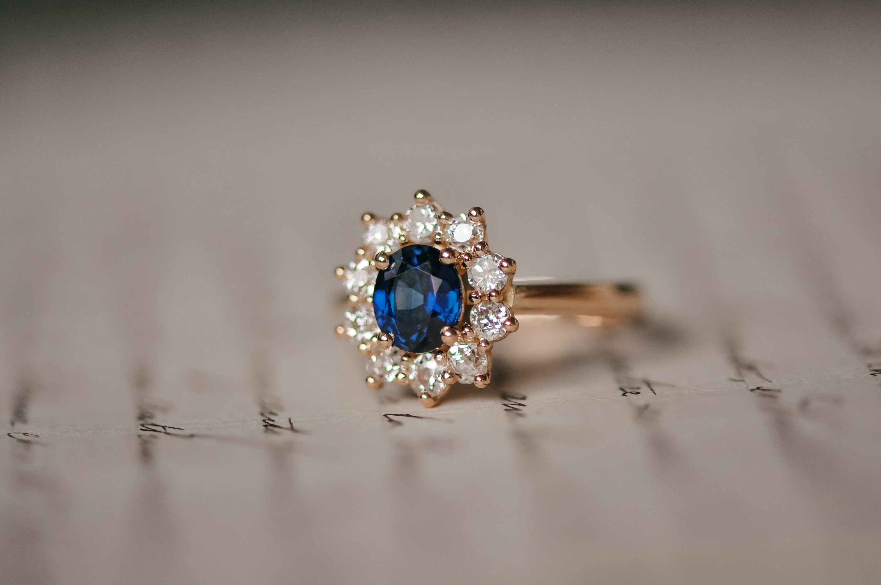 Blue Sapphire Ring, Vintage, Antique Ring, 18k, Blue Color, Solitaire ...
