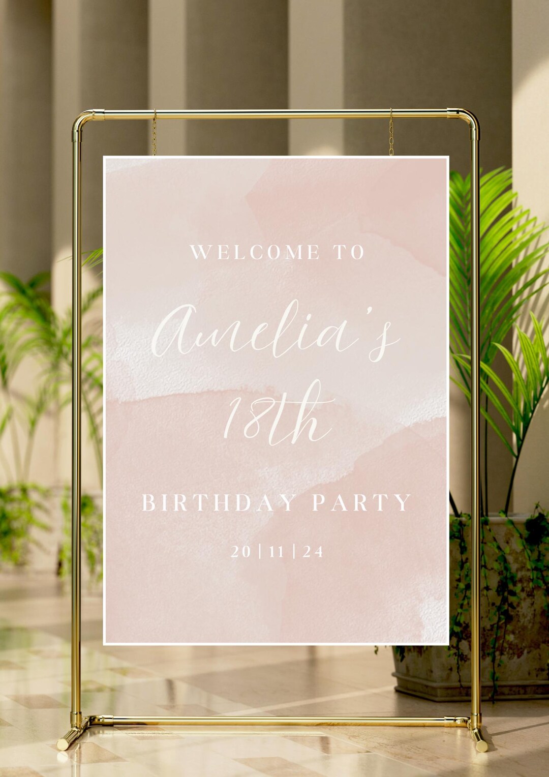 Custom Digital Welcome Sign Birthday Sign, Welcome Sign, Occasion Sign ...