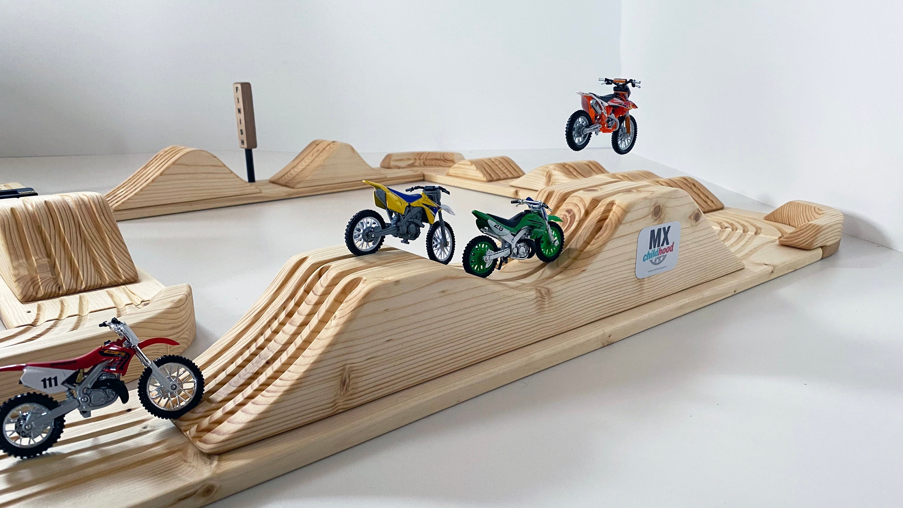 Large Dirt Bike Racing Track / Wooden Motocross Track / Motocross Kids ...