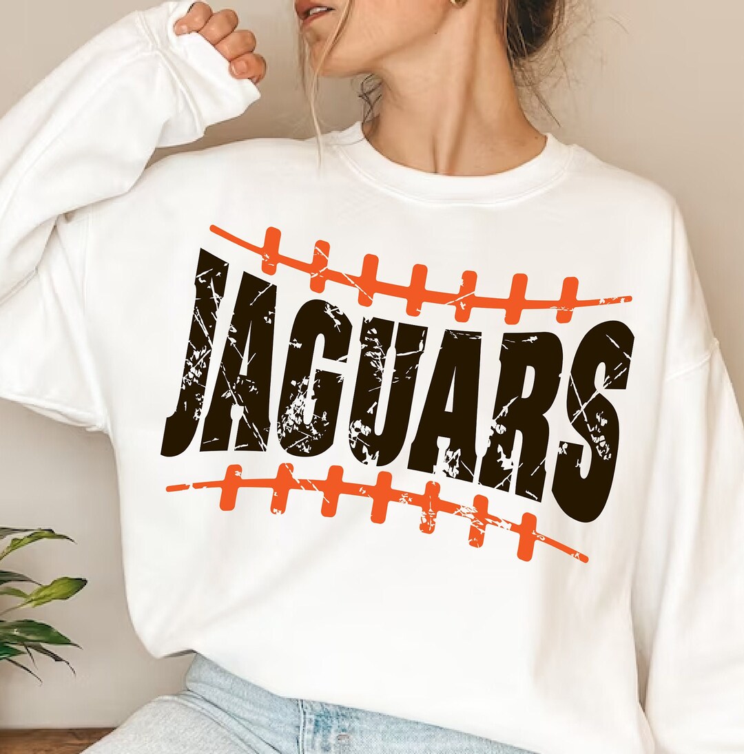 Jaguars Png Retro Jaguars Football Seam Black Orange Distressed Vintage ...