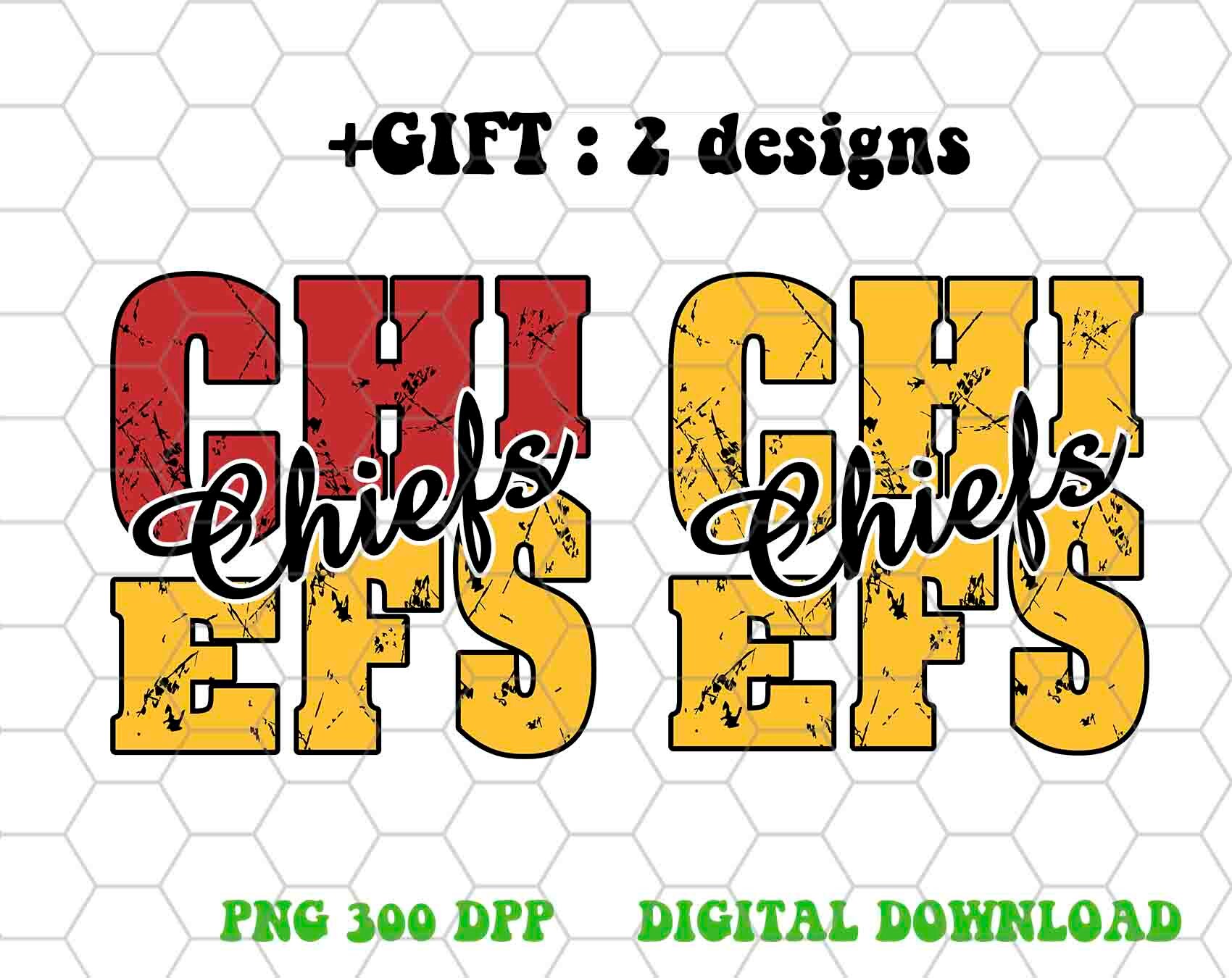 Chiefs Png 2 Design FREE Retro Chiefs Red Black Distressed Thick ...