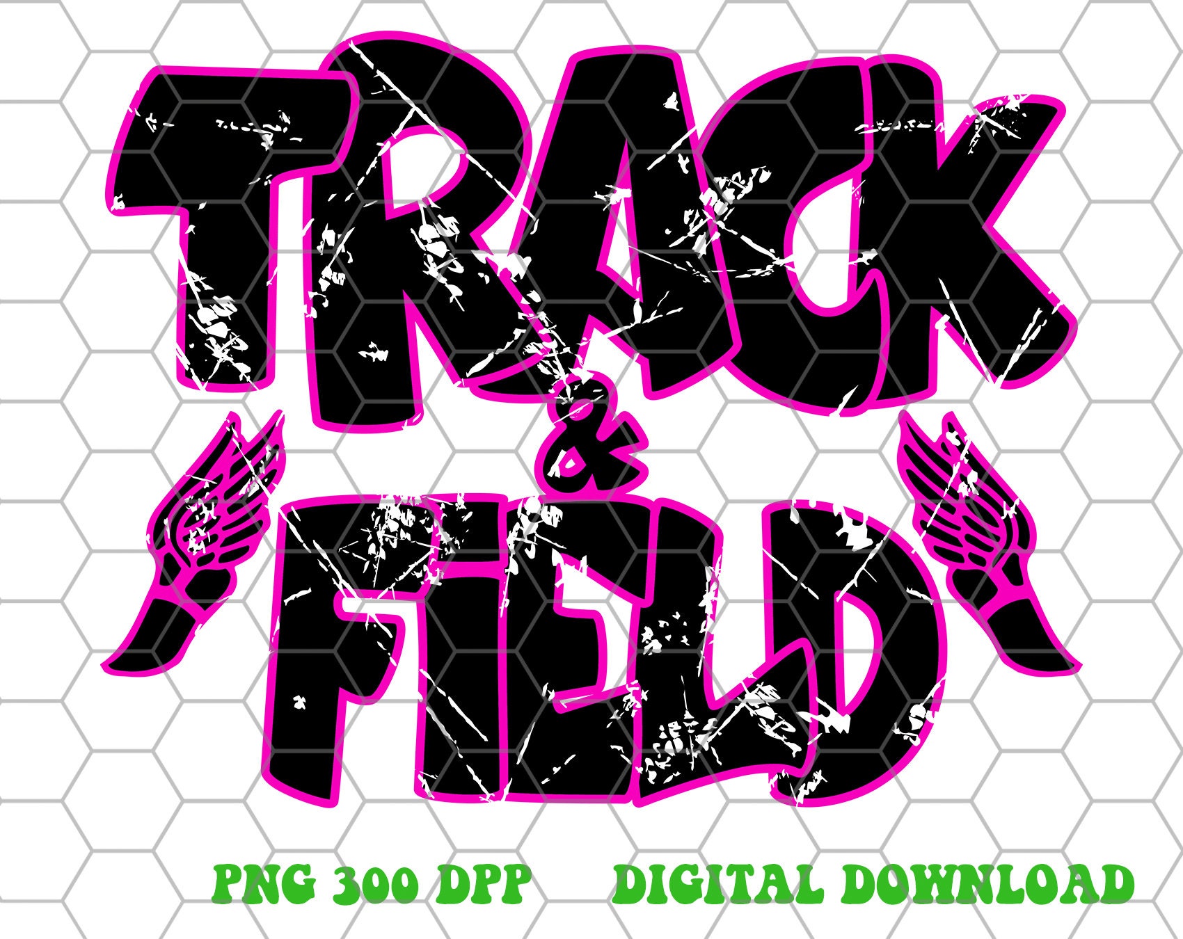 Track and Field PNG Track & Field Purple Black Distressed Letters ...