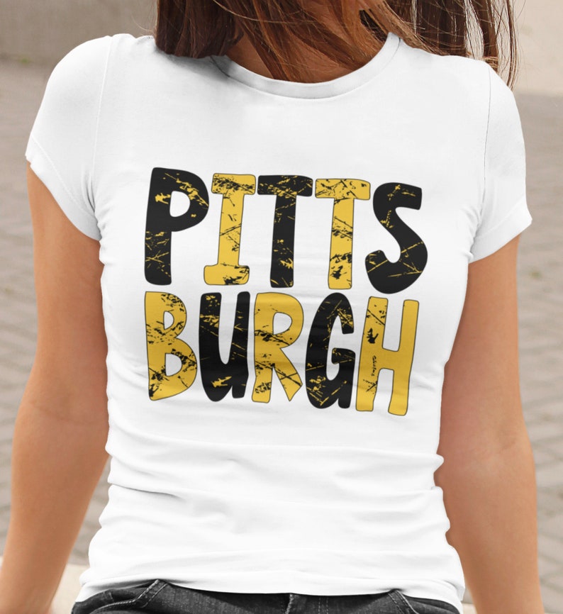 Pittsburgh Team Png, Retro Pittsburgh Orange Black Distressed Vintage ...