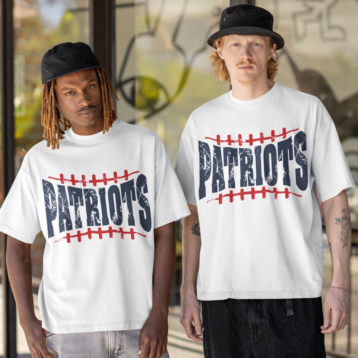 Patriots Png, FTBLL Patriots Navy Red Distressed Letters Design Png - Etsy