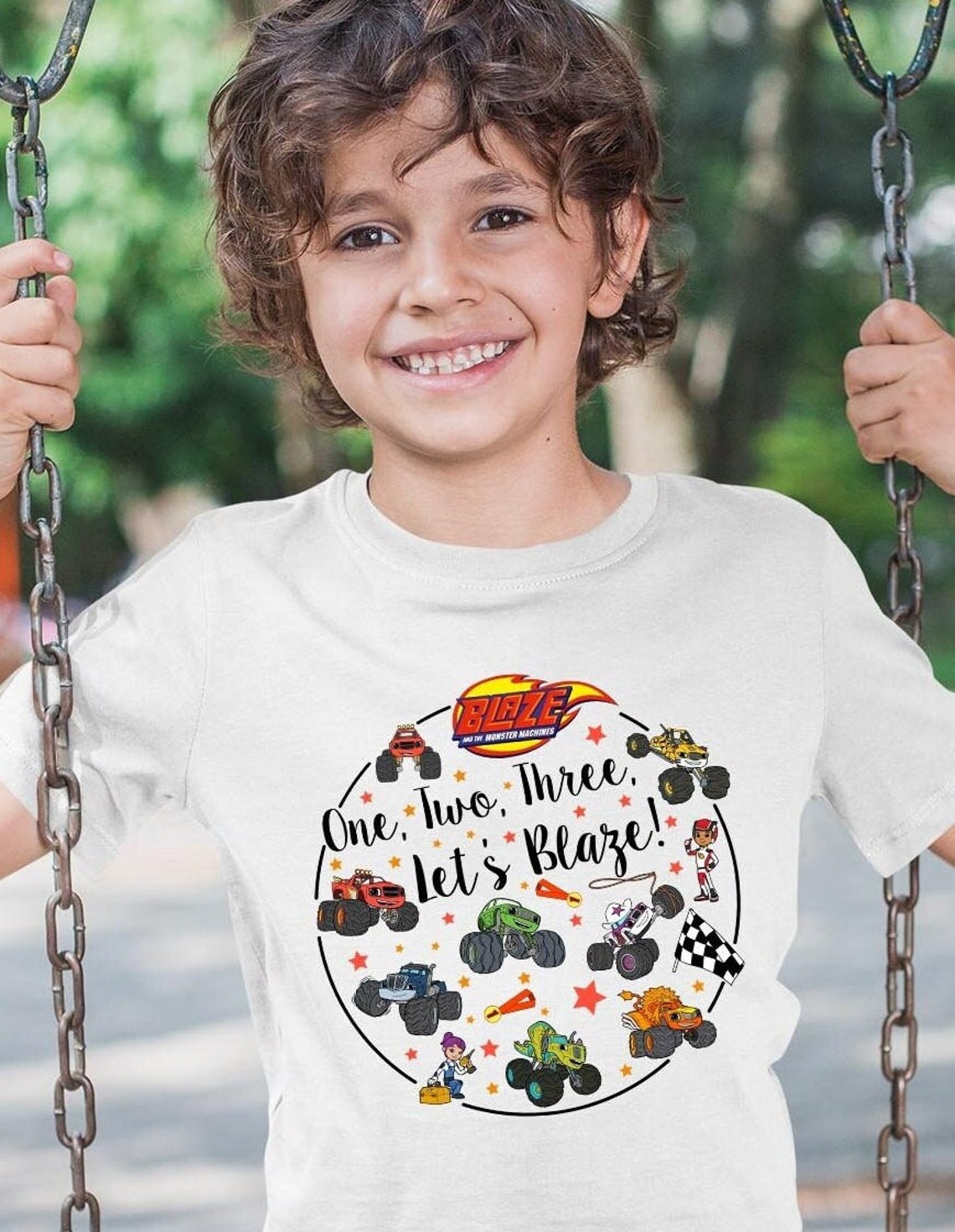 One Two Three Lets Blaze Png, Trucks Svg Png Quality Design for Print ...