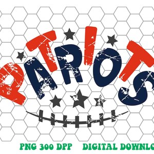 Patriots Png, Patriots Navy and Red Retro Distressed Vintage Letters ...