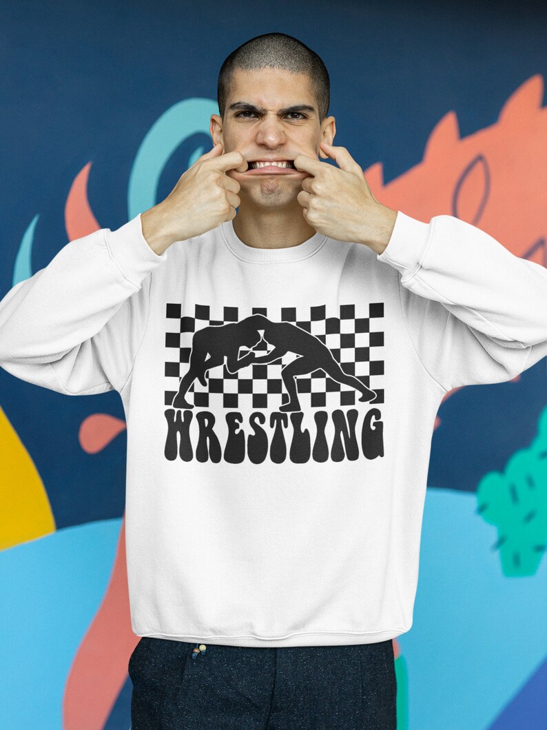 Wrestling Svg Png, Retro Wrestling Black Vintage Wrestlers Letters Design Svg Png, Sublimation ...