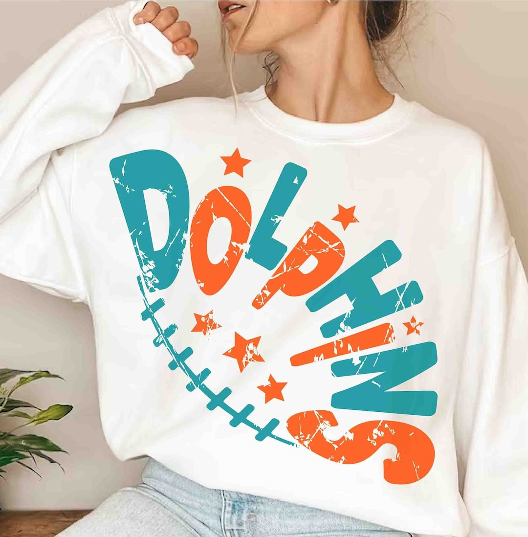 Dolphins Png, Dolphins Mustard Yellow Turquoise Letters Stars Ball Seam ...