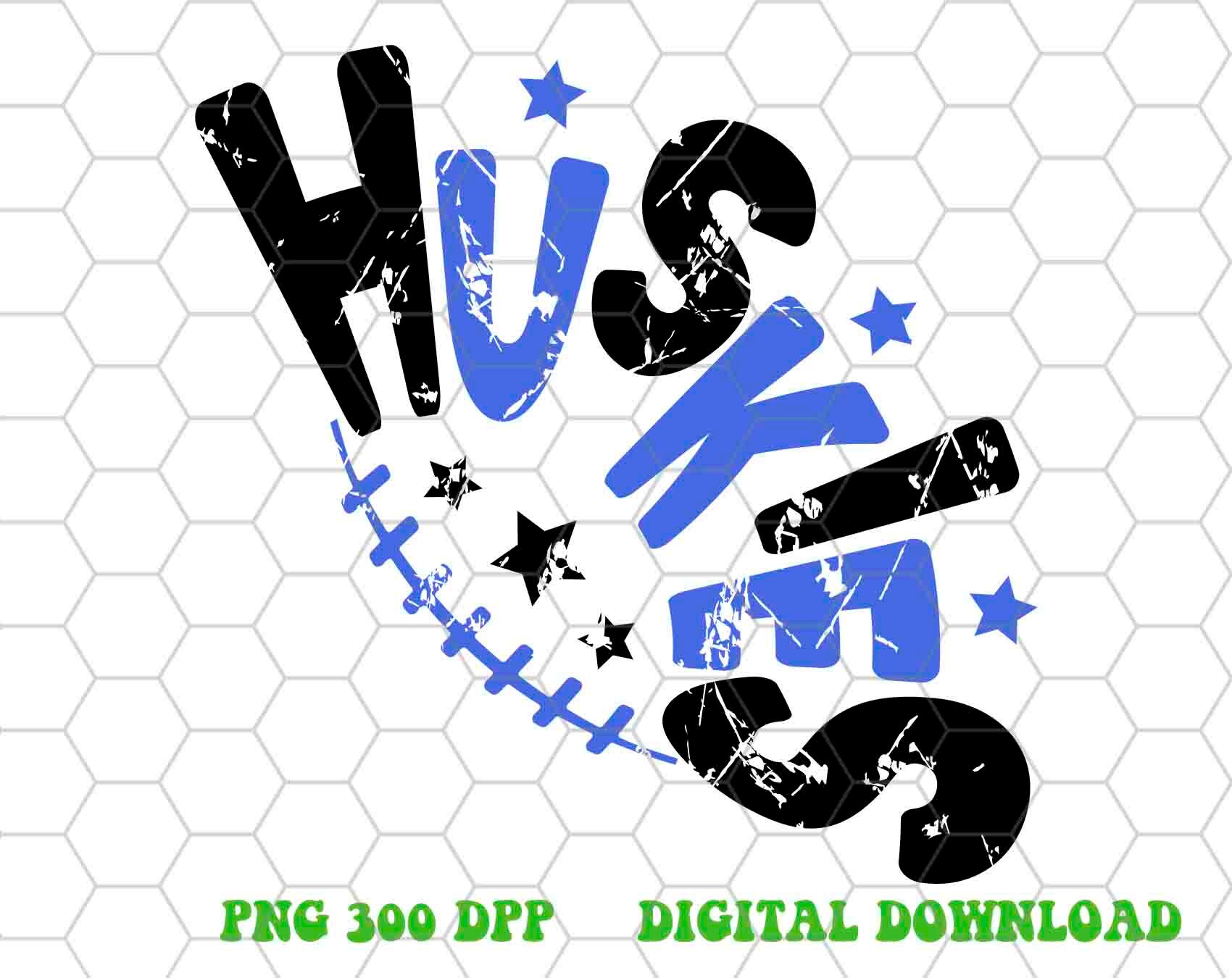 Huskies Png, Huskies Blue Black Letters Stars Ball Seam Design Png ...