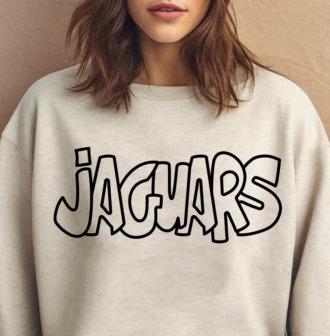 Jaguars Svg Png Retro Jaguars Black and White Designs Vintage Letters ...