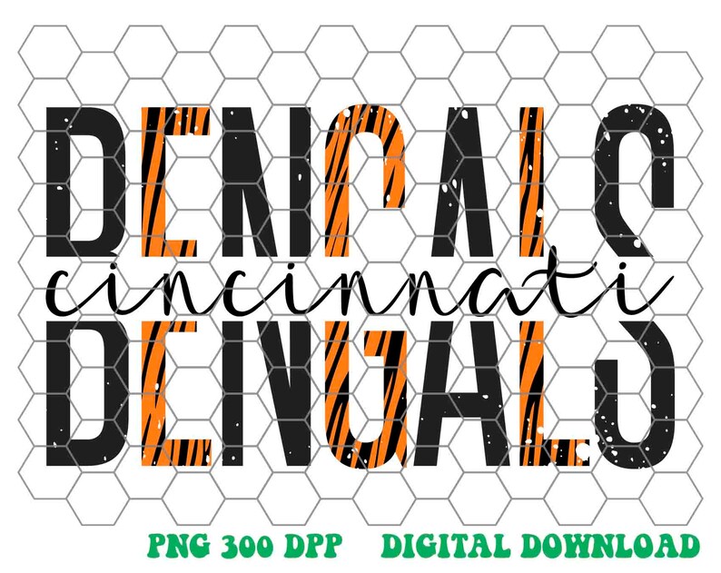 Bengals Png, Retro Bengals Cincinnati Orange Black Tigers Distressed ...