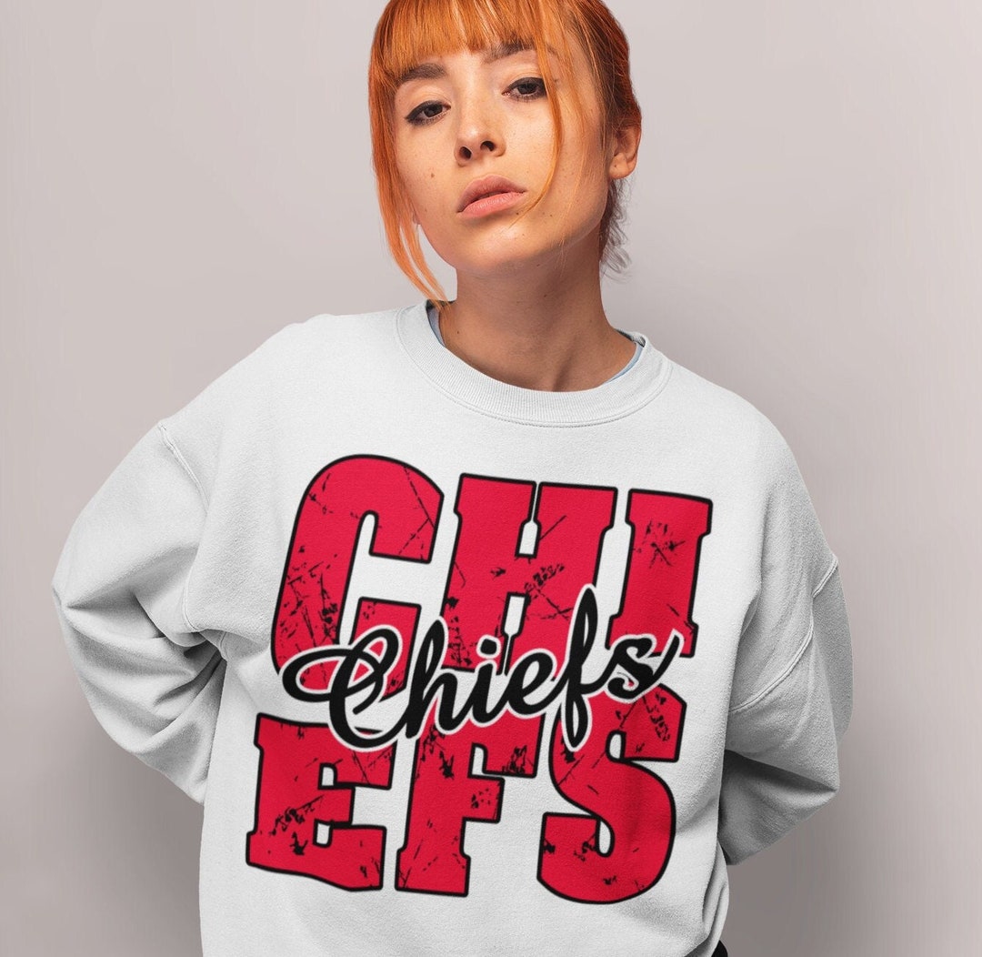 Chiefs Png (+ 2 Design FREE) Retro Chiefs Red Black Distressed Thick ...