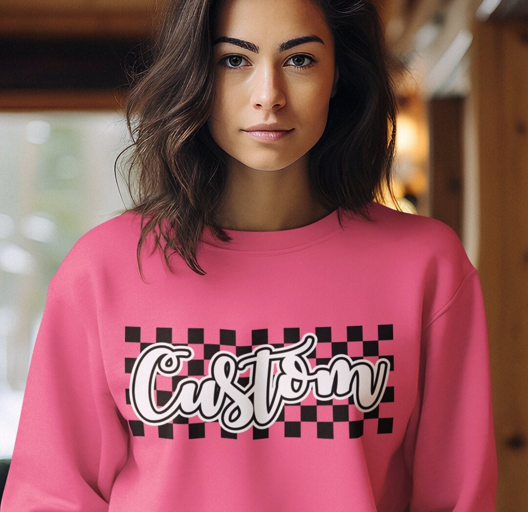 Vintage Checkered Custom Design Png, Retro Checkered Personalized Png ...