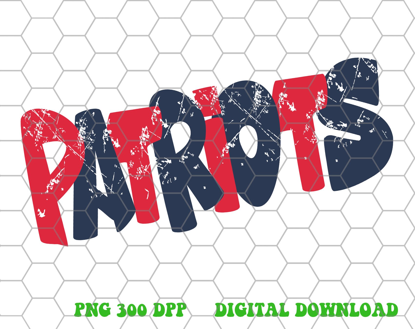 Patriots Png, FTBLL Patriots Navy Red Distressed Letters Design Png - Etsy