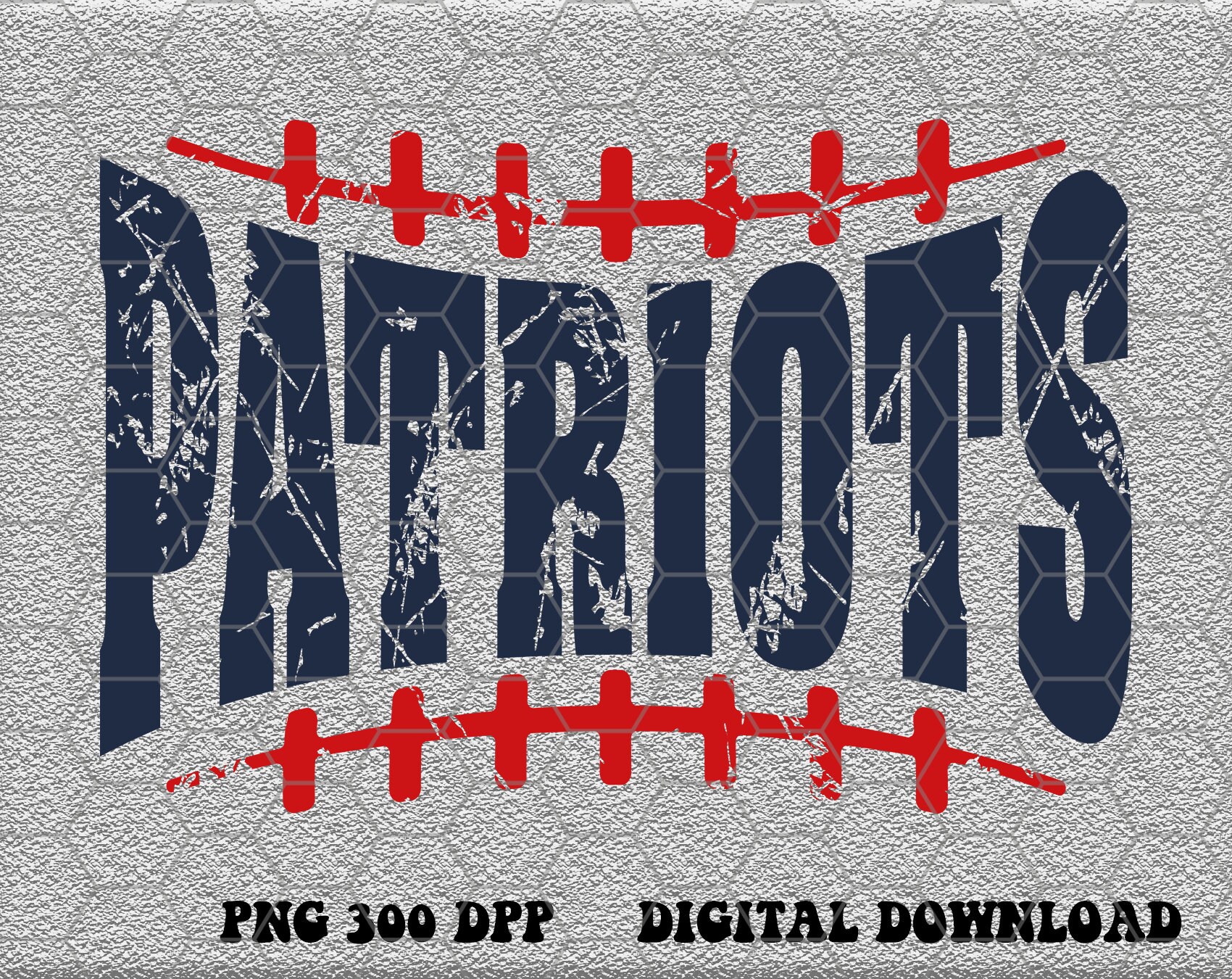 Patriots Png, FTBLL Patriots Navy Red Distressed Letters Design Png - Etsy