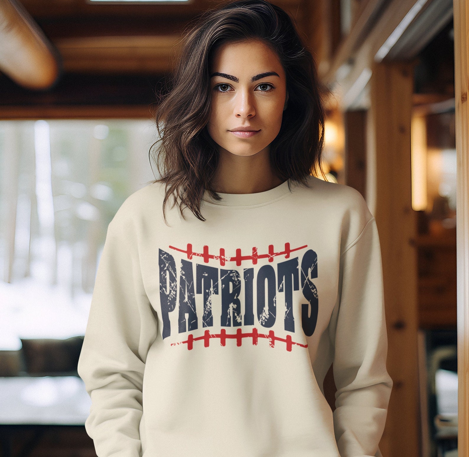 Patriots Png, FTBLL Patriots Navy Red Distressed Letters Design Png - Etsy